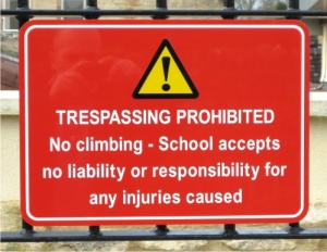 General School Notice Signs - Existing Mounted - Signs 4 Schools